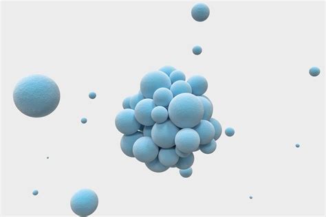 Premium Photo Blue Spheres With The Textured Surface Random Distributed 3d Rendering