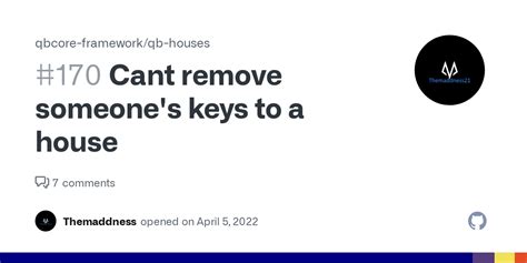 Cant Remove Someones Keys To A House · Issue 170 · Qbcore Framework
