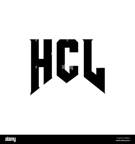 Hcl Letter Logo Design For Technology Company Hcl Logo Design Black And White Color Combination