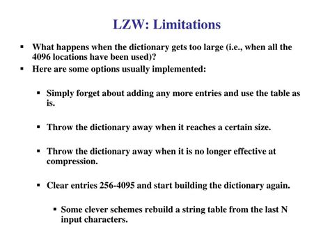 Ppt Lempel Ziv Welch Lzw Compression Algorithm Powerpoint Presentation Id 579808