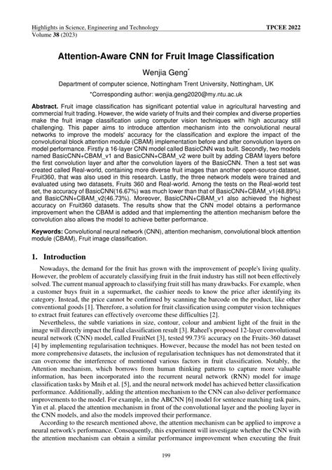Pdf Attention Aware Cnn For Fruit Image Classification
