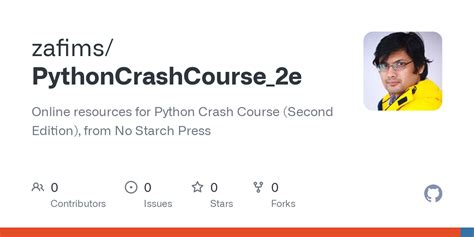 github zafims pythoncrashcourse 2e online resources for python crash course second edition