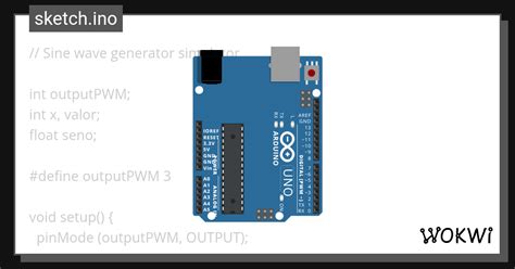 Sine Wave Generator Copy Wokwi Esp32 Stm32 Arduino Simulator