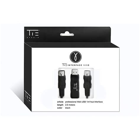 tie midi usb 1i1o interface midi usb interface reverb