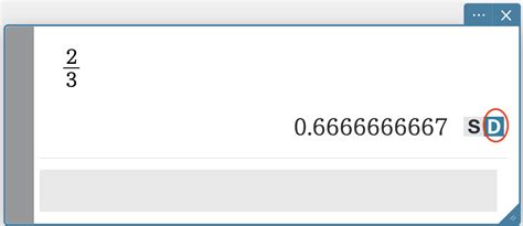 Casio Classpad Guidance Convert Between A Fraction And A Decimal Open Up Hs Math
