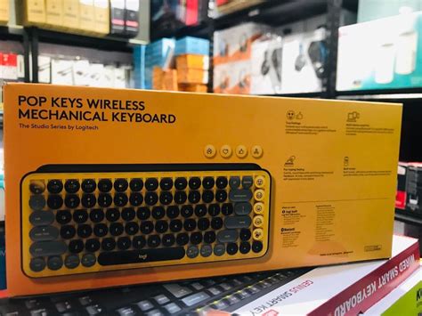 Logitech POP KEYS Mechanical Wireless Keyboard Bluetooth Logi Bolt Blast Yellow Computers