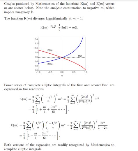 Solved [gex8] Complete Elliptic Integrals Series Expansion