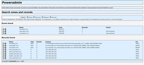 poweradmin 2 2 1 powerdns 4 6 not showing some dialogs list zone