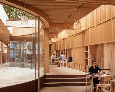 Studio Weave Adds Wood Lined Community Space To Lea Bridge Library