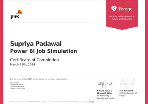 Dataanalysis Data Internship Forage Visualization Pwc Experience