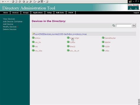 Cisco CNS Configuration Engine Administrator Guide Directory Administration Tool Cisco