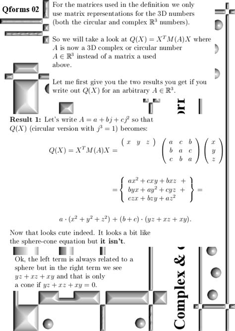 But Are These Quadratic Forms 3dcomplexnumbers