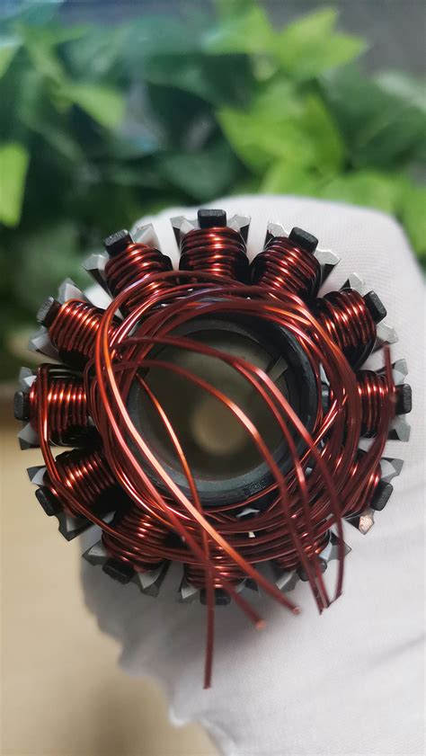 电机绕线 叠厚160mm无刷电机定子双粗线并绕视频 度小视