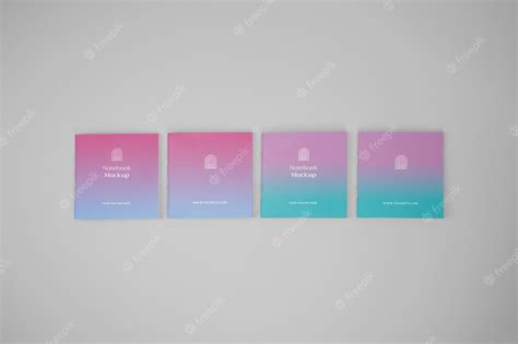 Premium Psd Gradient Tiny Pocket Notebooks Mock Up