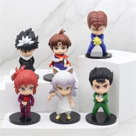 Pcs Set Cm Yuyu Hakusho Kuwabara Kazuma Urameshi Yuusuke Jaganshi Hiei Yoko Kurama Pvc Action