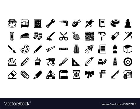Art Craft Icon Which Can Easily Modify Royalty Free Vector