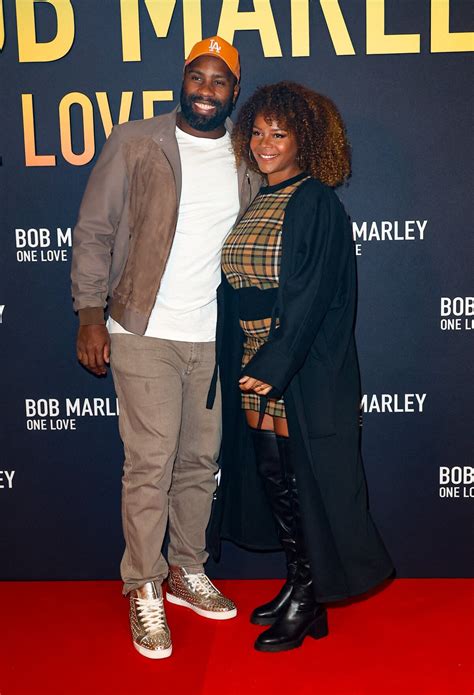 Photo Teddy Riner Et Sa Femme Luthna Plocus Première Du Film Bob Marley One Love Au Grand