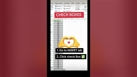 Check Boxes In Excel Exceltrick2024 Newexcel Excelshortcuts Shorts