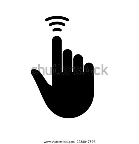 Cursor Hand Computer Mouse Silhouette Icon Stock Vector Royalty Free 2238047899 Shutterstock
