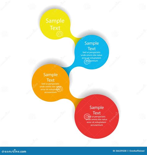 Colorful Round Diagram Infographics Vector Illustration CartoonDealer