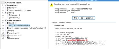 Not Defined Error Urscript Universal Robots Forum