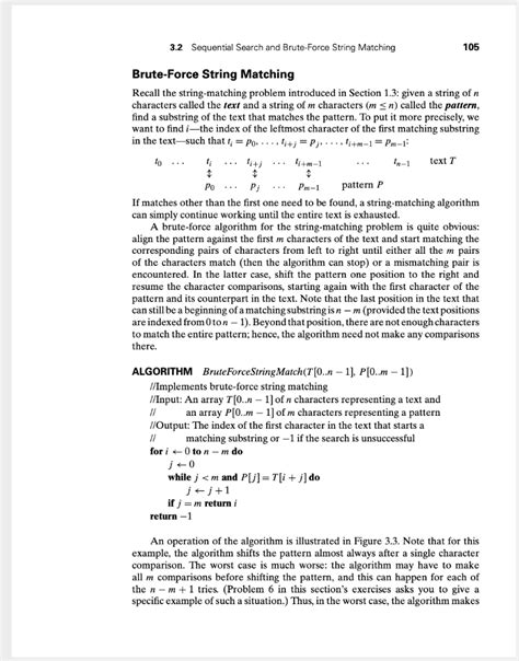 32 Sequential Search And Brute Force String Matching