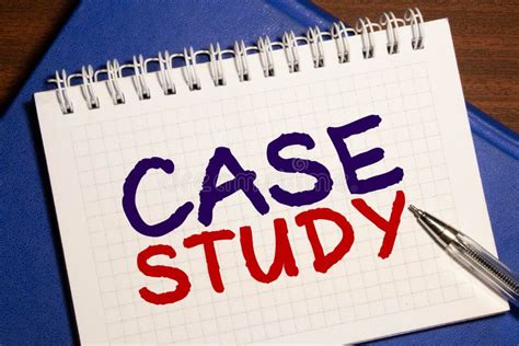 Case Study Memo Written On A Notebook With Pen Stock Image Image Of Success Background 196909331