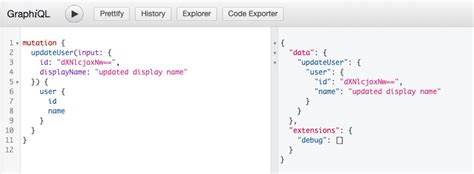 Screenshot Of A Successful Graphql Mutation To Update A User