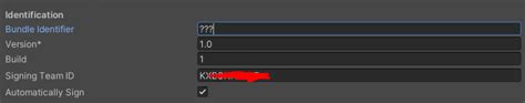 Building For IOS What Is My Bundle Identifier Unity Engine Unity Discussions