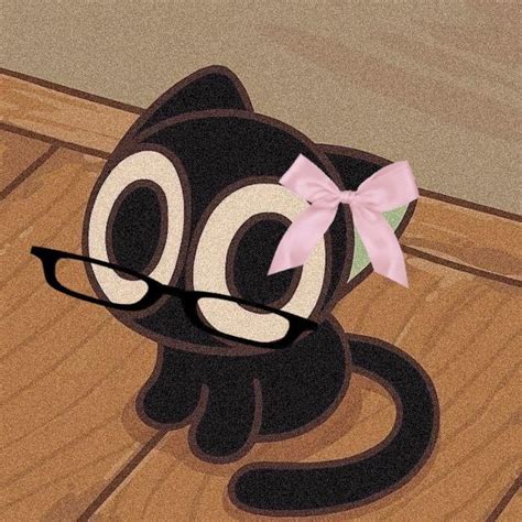 Cat With Glasses Doodle Cats With Glasses Drawing Humble Pfp Cat