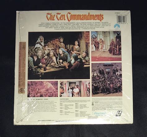 The Ten Commandments Ld Laser Disc Hobbies And Toys Music And Media Cds And Dvds On Carousell