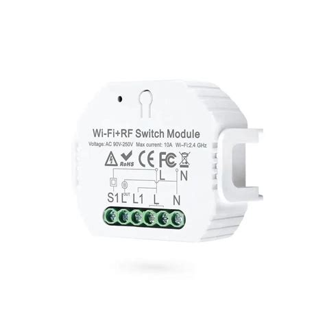 Tuya Wifi Rf Curtain Switch Module High Quality 1gang Smart Roller Blind Motor Wifi Rf433 Remote