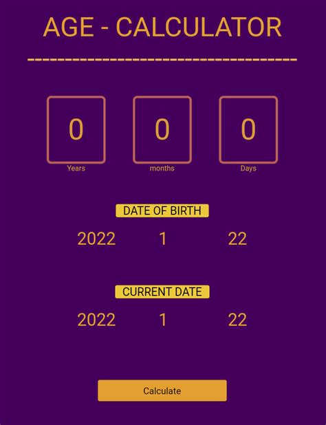 Age Calculator Lambda With Flutter