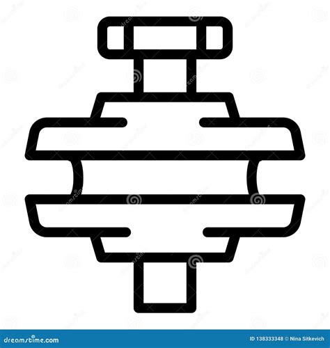 Bolt Scaffolding Icon Outline Style Stock Vector Illustration Of Machinery Construction