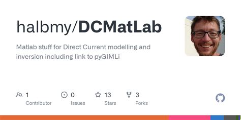GitHub Halbmy DCMatLab Matlab Stuff For Direct Current Modelling And Inversion Including Link