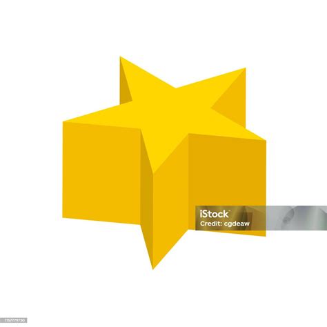 노란색 오각형 마이크 프리즘 기본 흰색 배경에 고립 된 간단한 3d 모양 기하학적 오각형 마이크 프리즘 아이콘 스타 3d 모양