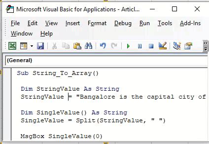 VBA Split String Into Array How To Split String Into Array In Excel VBA