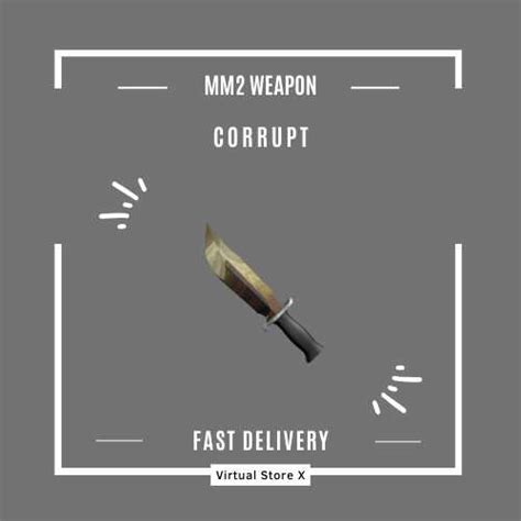 Roblox Murder Mystery 2 Mm2 Corrupt Cheap And Fast Delivery