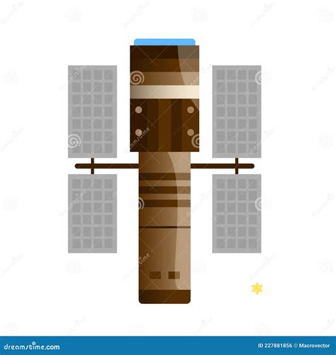 Space Station Module Composition Stock Vector Illustration Of Elements Travel 227881856