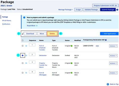 Delete Forms System Help