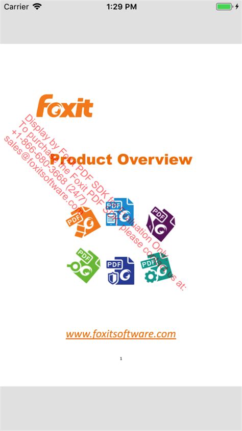Developer Guide For Foxit Pdf Sdk For Ios 70 Foxit Developers