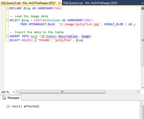 How To Create Table With Filestream Column And Insert Data Sqlserverscribblescom