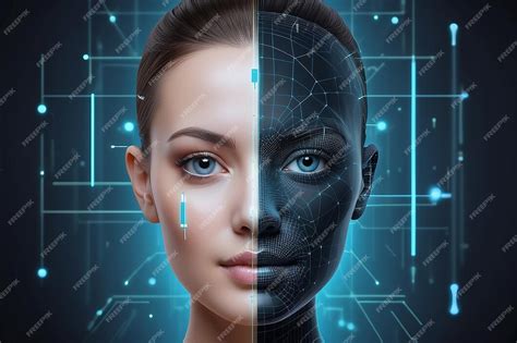 3d Face Recognition Illustration With Check Mark Concept Of Facial Recognition Face Id System