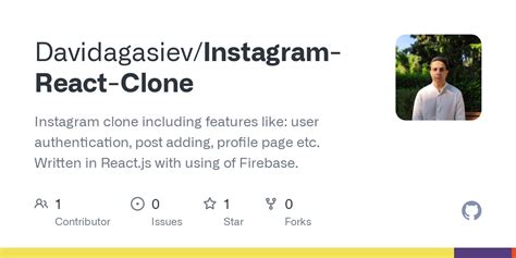 Github Davidagasievinstagram React Clone Instagram Clone Including