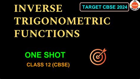 Solution Inverse Trigonometric Functions One Shot Vmath 12th Cbse