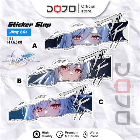 Sticker Vinyl Anime Honkai Star Rail Hsr Sticker Motorcycle Car Warning