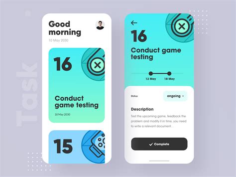Task List 2 By ZhaoWei For UIGREAT Studio On Dribbble Ui Design Mobile App Ui Design Interface