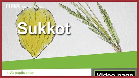 Primary Assemblies Sukkot Bbc Teach