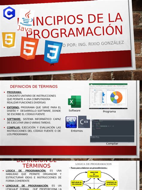 Principios De La Programación Prf Rixio González Pdf Lenguaje De Programación Programa